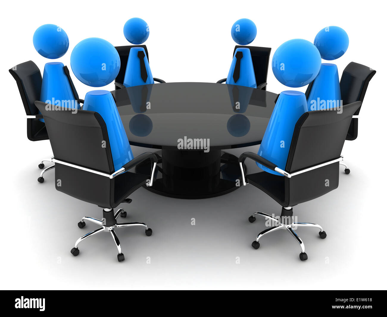 Conference table men Cut Out Stock Images & Pictures - Alamy