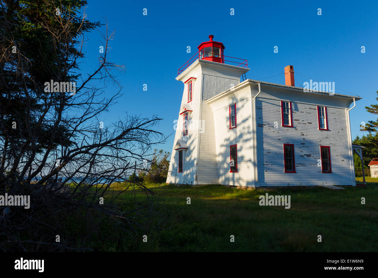 Blockhouse Point Lighthouse, Rocky Point, Prince Edward Island, Canada ...