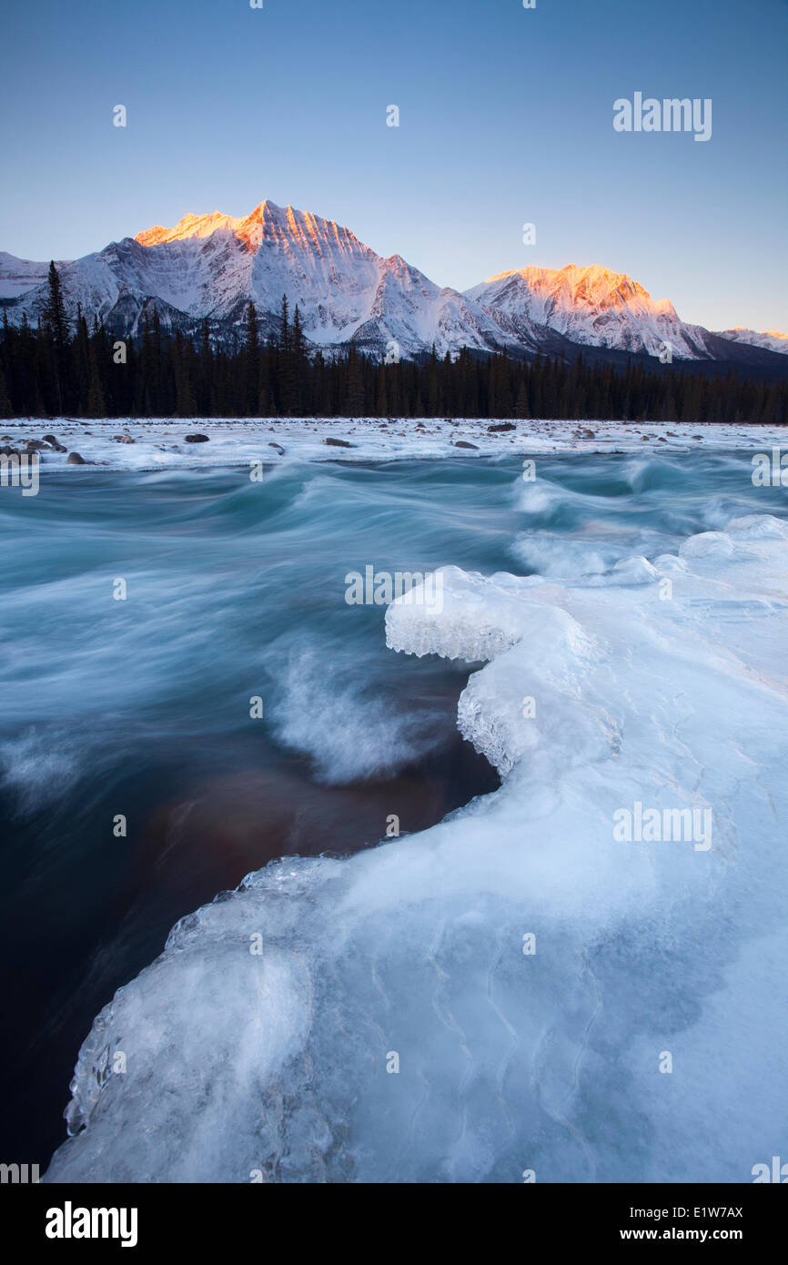 Mount fryatt and the athabasca river hi-res stock photography and ...