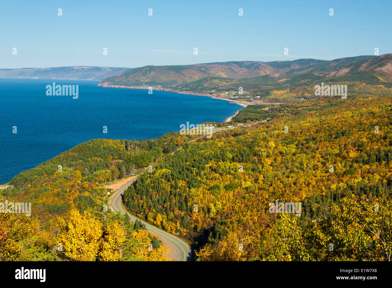 View of pleasant bay from cabot trail hi-res stock photography and ...