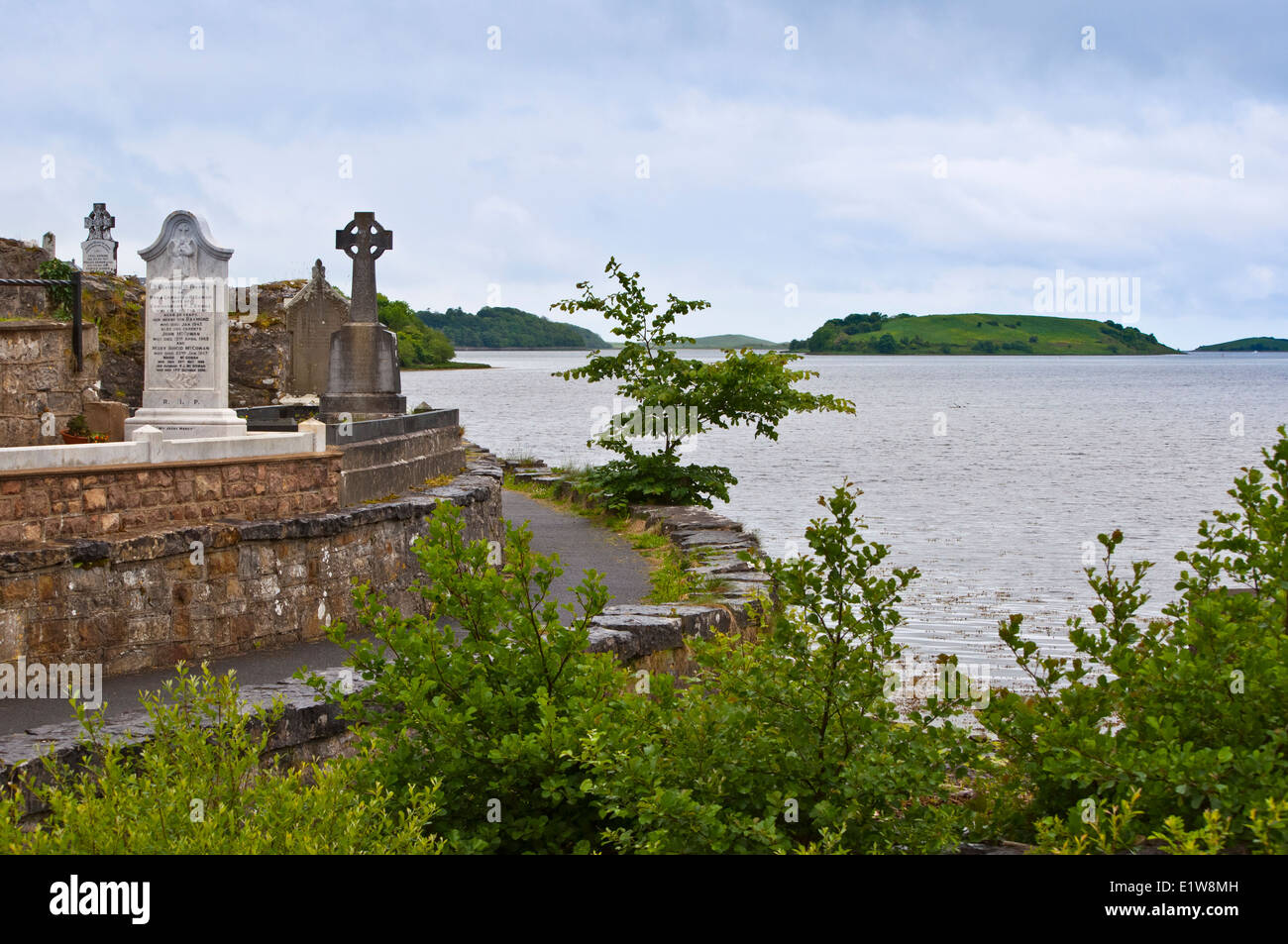 Abbey cemetery graveyard Donegal bay Donegal town County Donegal ...