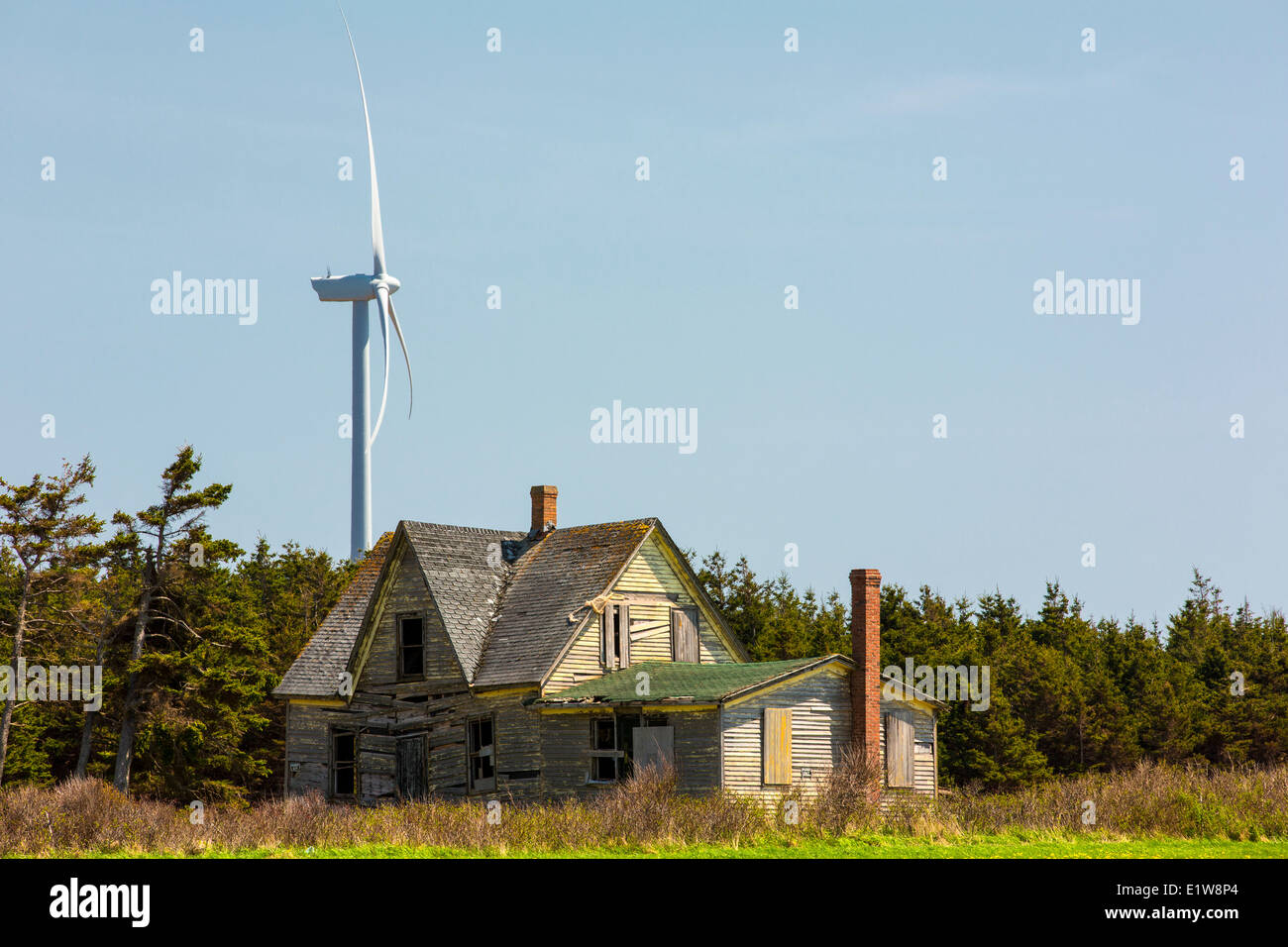 Wind turbines, North Lake, Prince Edward island, Canada Stock Photo - Alamy