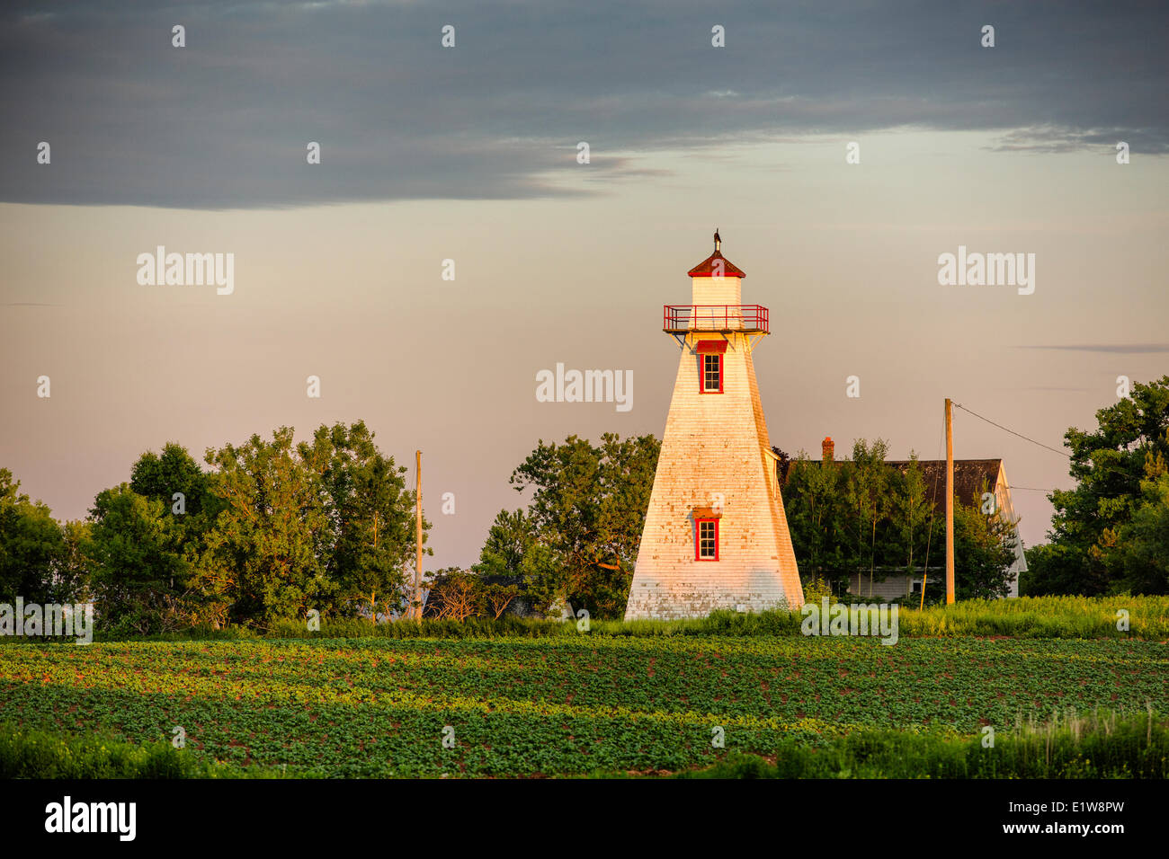 Range light, Victoria, Prince Edward Island, Canada Stock Photo - Alamy