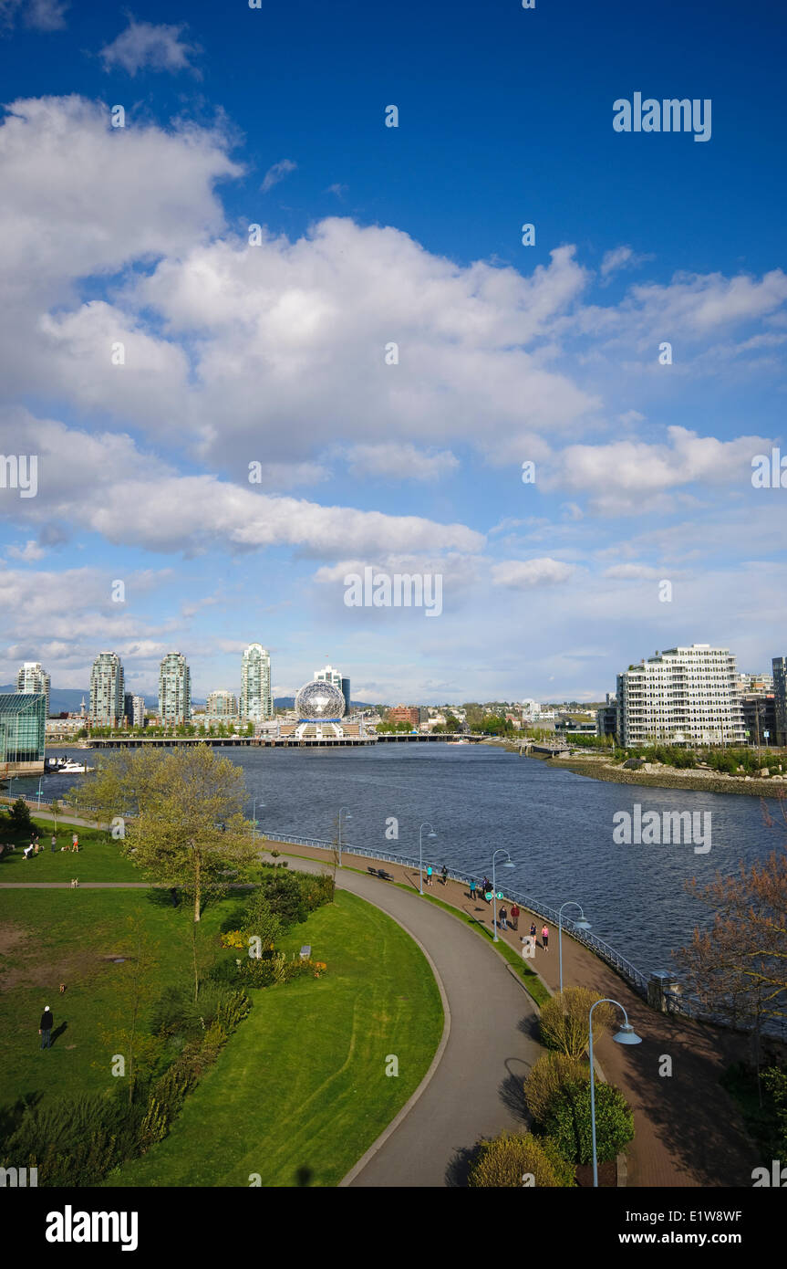 False creek seawall olympic village vancouver hi-res stock photography ...