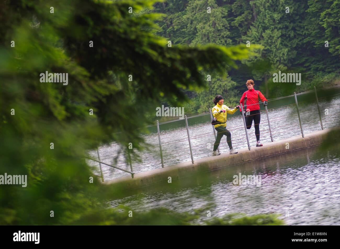 Running and hiking on the trail around Sasamat Lake, Belcarra Regional ...