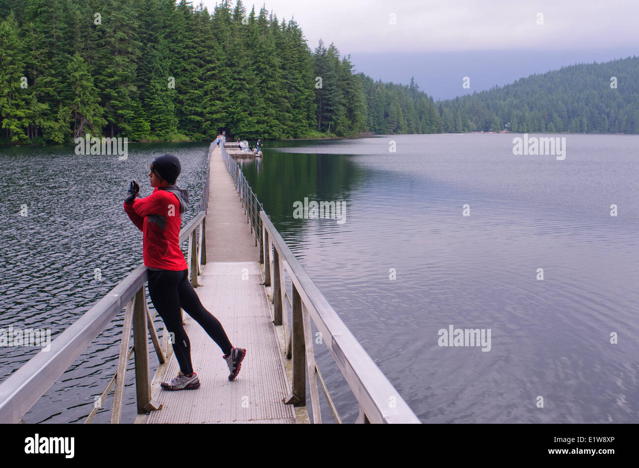 Running and hiking on the trail around Sasamat Lake, Belcarra Regional ...