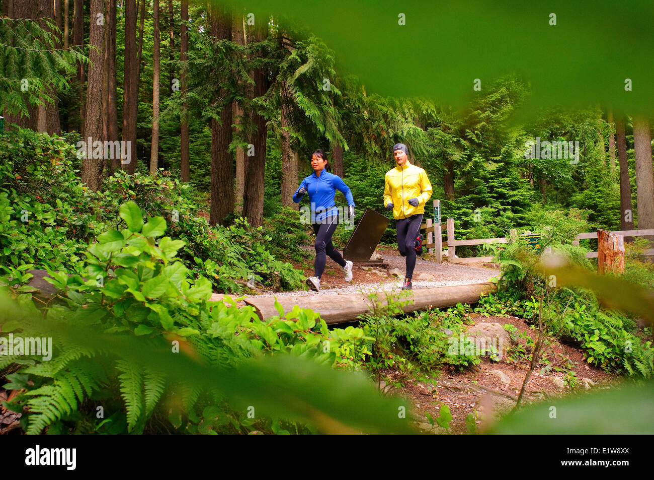 Running and hiking on the trail around Sasamat Lake, Belcarra Regional ...