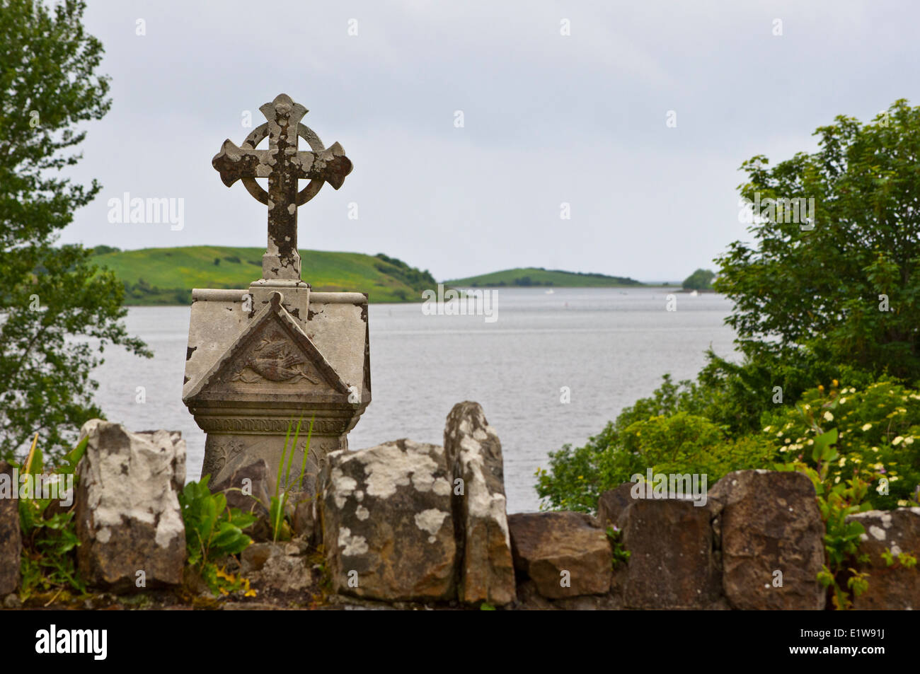 Abbey cemetery graveyard Donegal bay Donegal town County Donegal ...