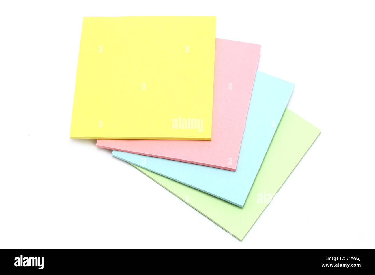 Colour paper on a white background Stock Photo - Alamy