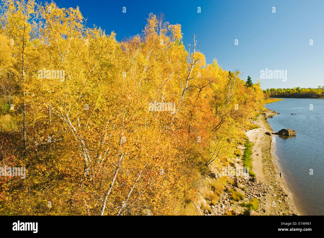 Autumn along the Whiteshell River, Whiteshell Provincial Park, Manitoba ...
