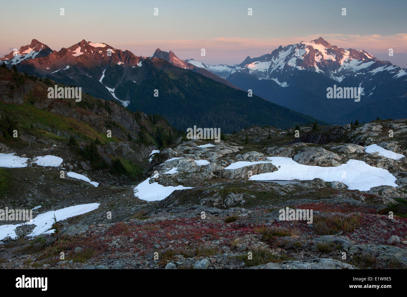 Mount Shuksan Mount Sefrit Goat Mountain West East Yellow Aster Butte ...