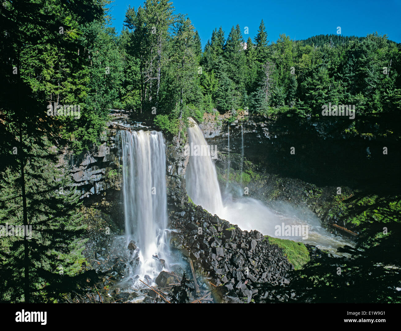 Canim Falls, Wells Gray Provincial Park, British Columbia, Canada Stock ...