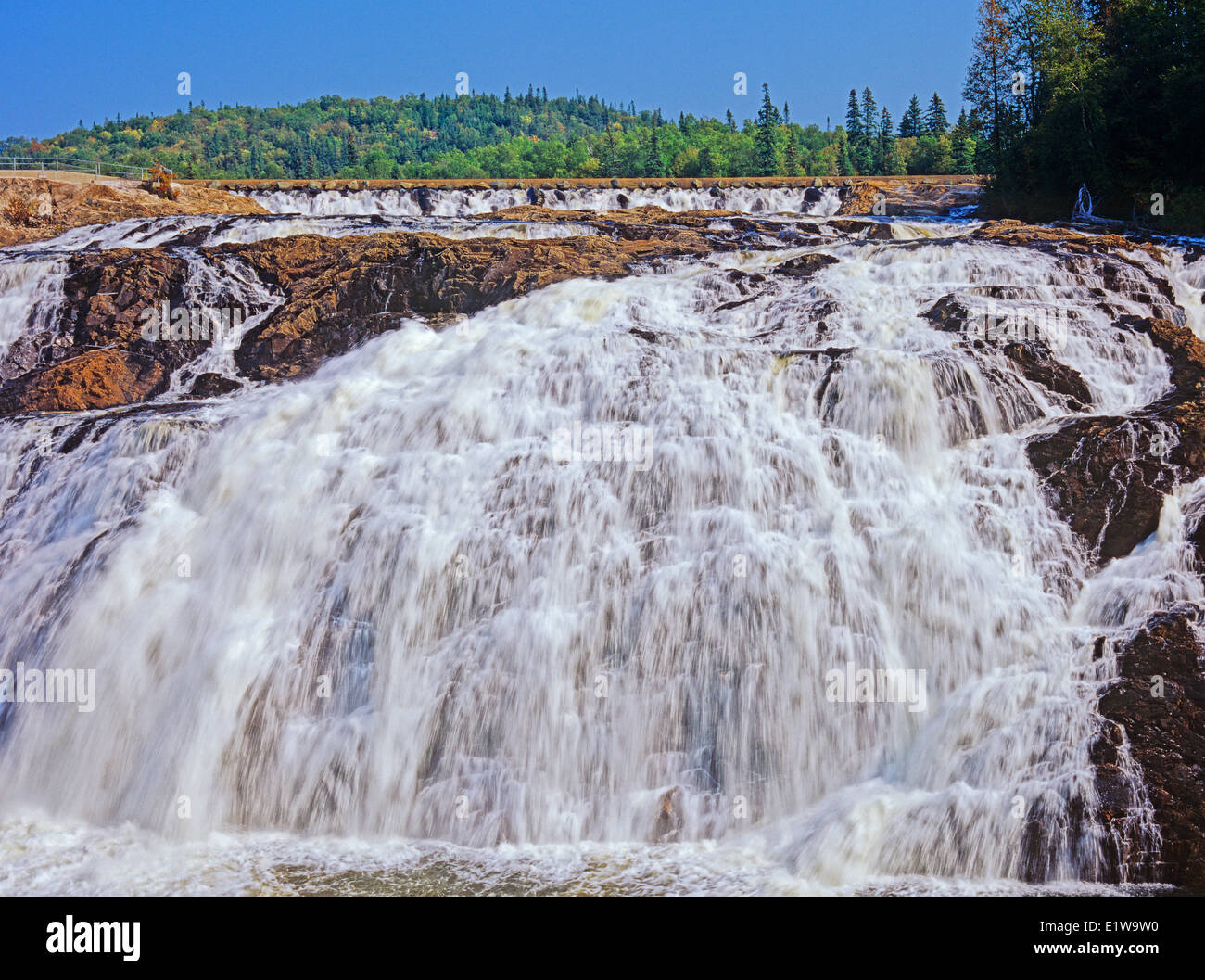 Magpie River at Magpie High Falls, Wawa, Ontario, Canada Stock Photo ...