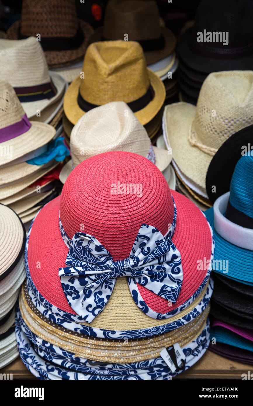 Hat Stall, Seven Dials, London Stock Photo - Alamy