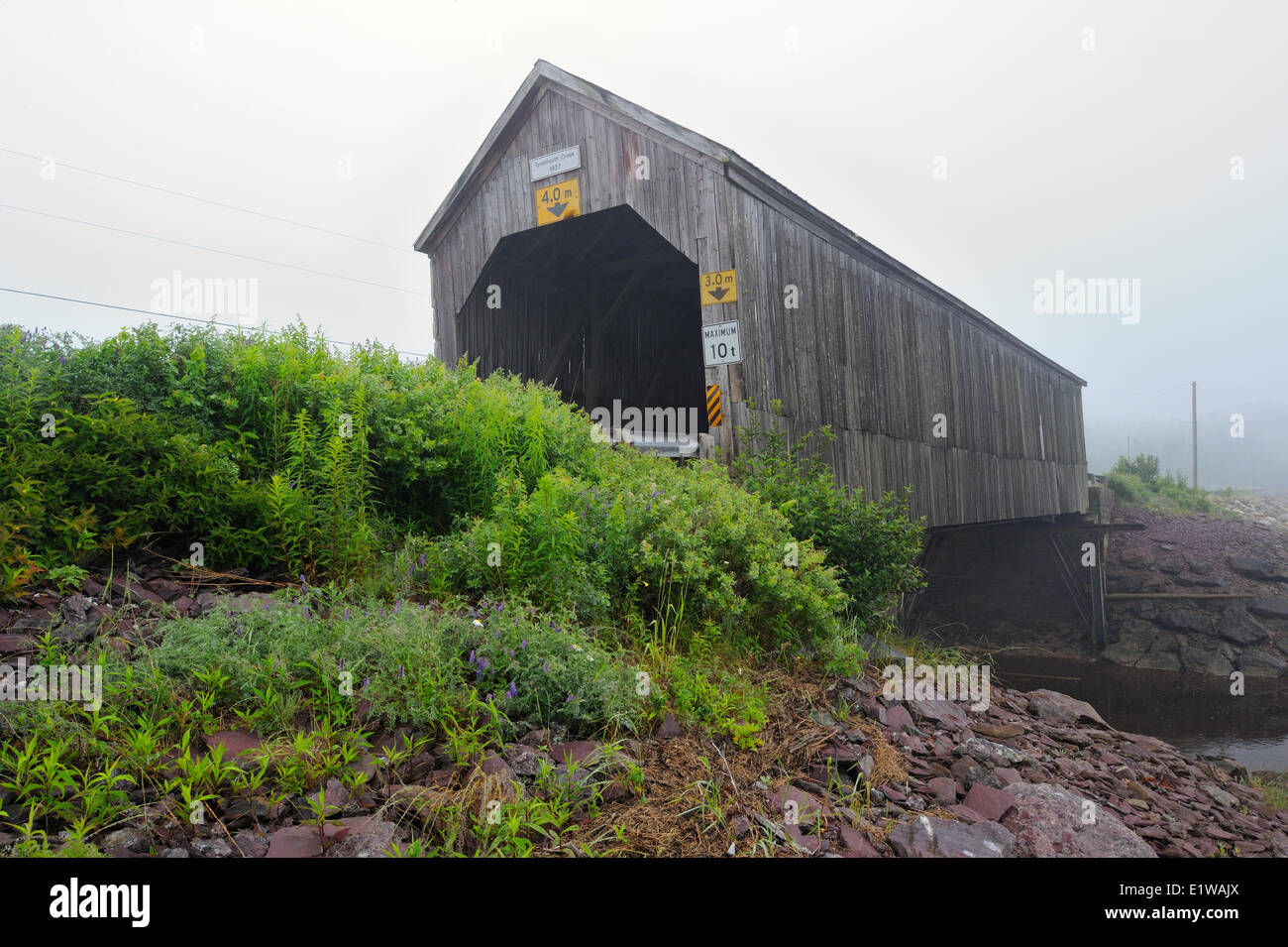 Tynemouth creek covered bridge hi-res stock photography and images - Alamy