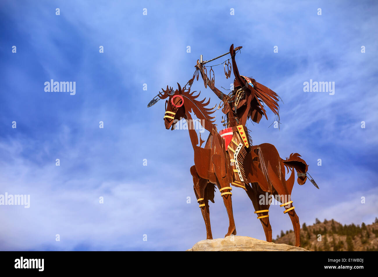 Nkmip desert cultural centre first nations sculpture hi-res stock ...