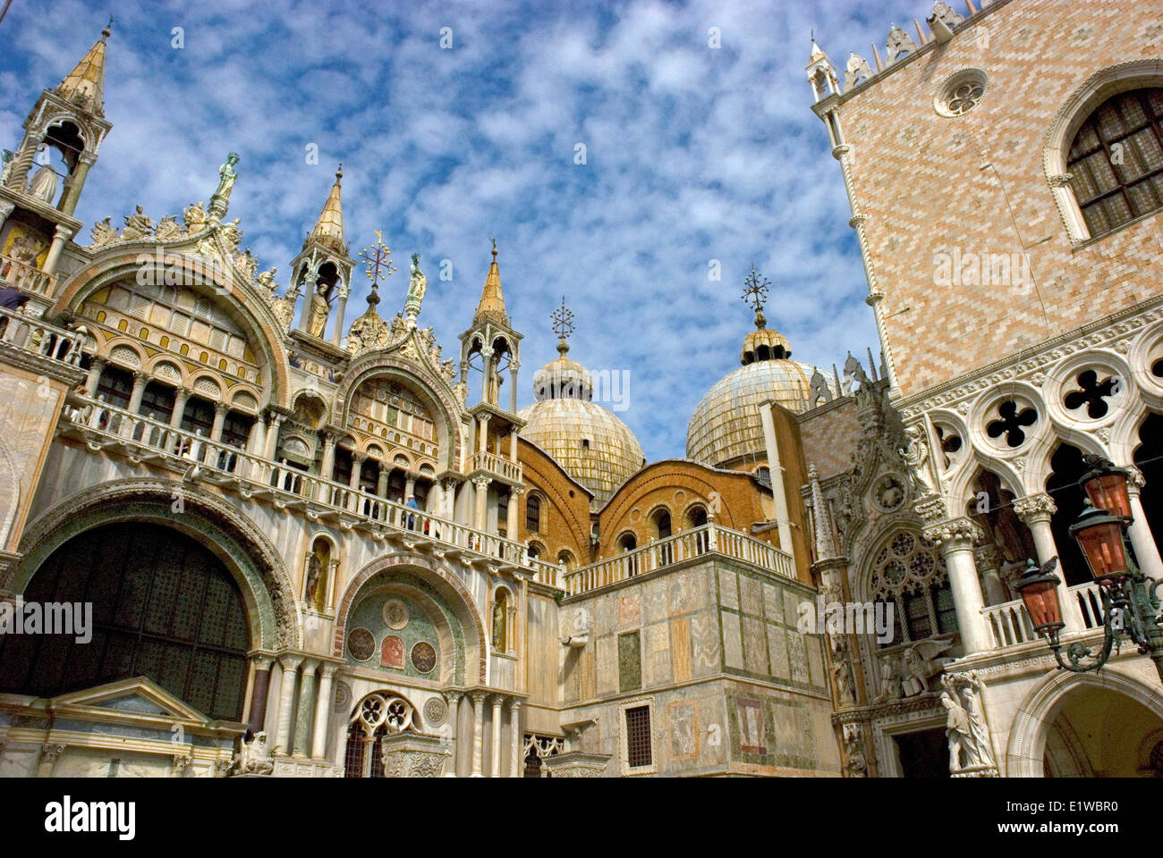 View of san marco cathedral and doges palace in venice hi-res stock ...