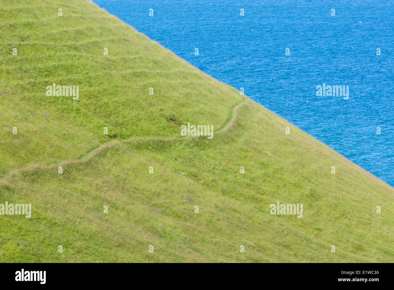 The rolling hills of Entry Island in the Magdalen Island Archipelago ...