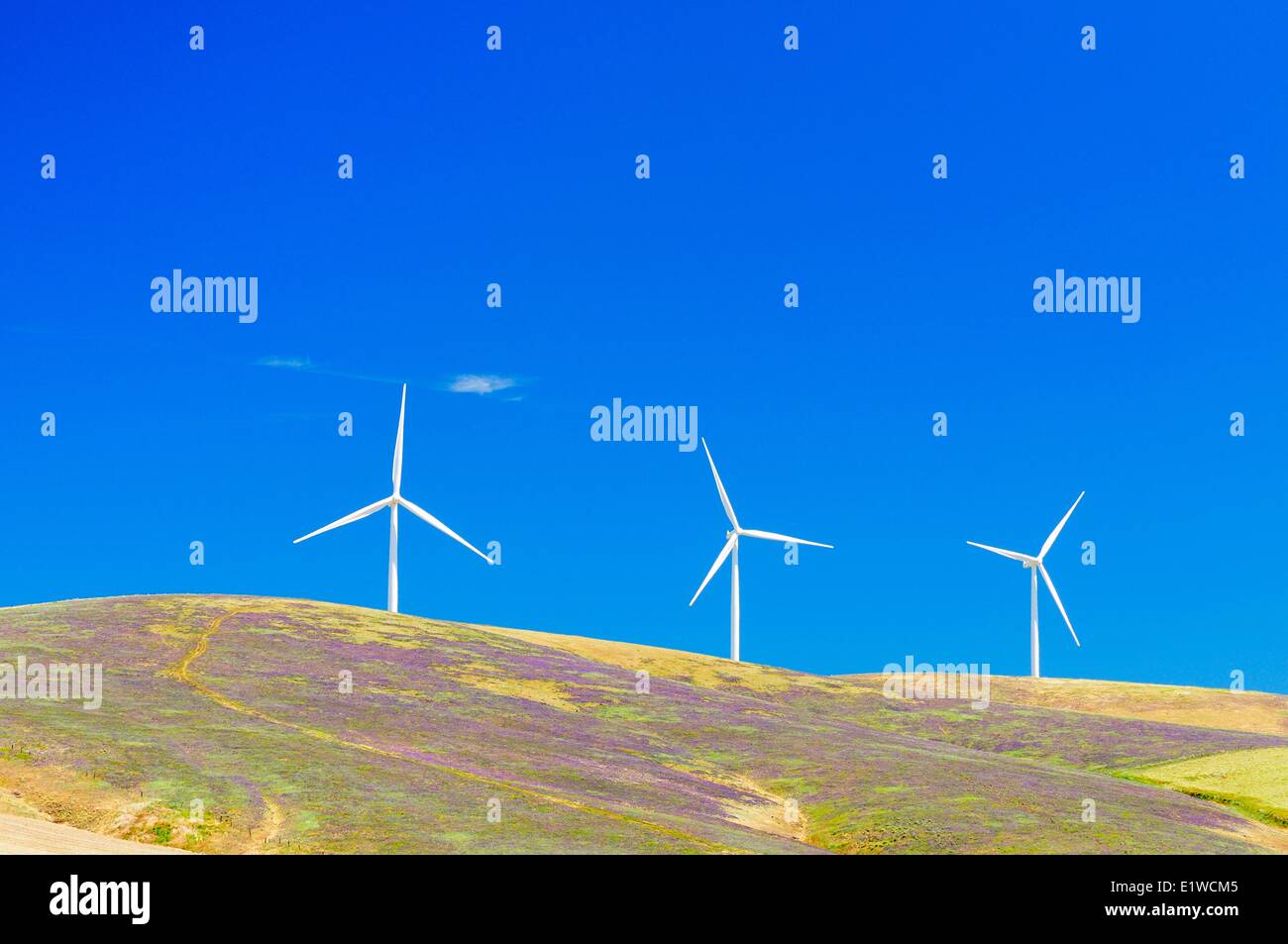 Wind turbines on hills hi-res stock photography and images - Alamy