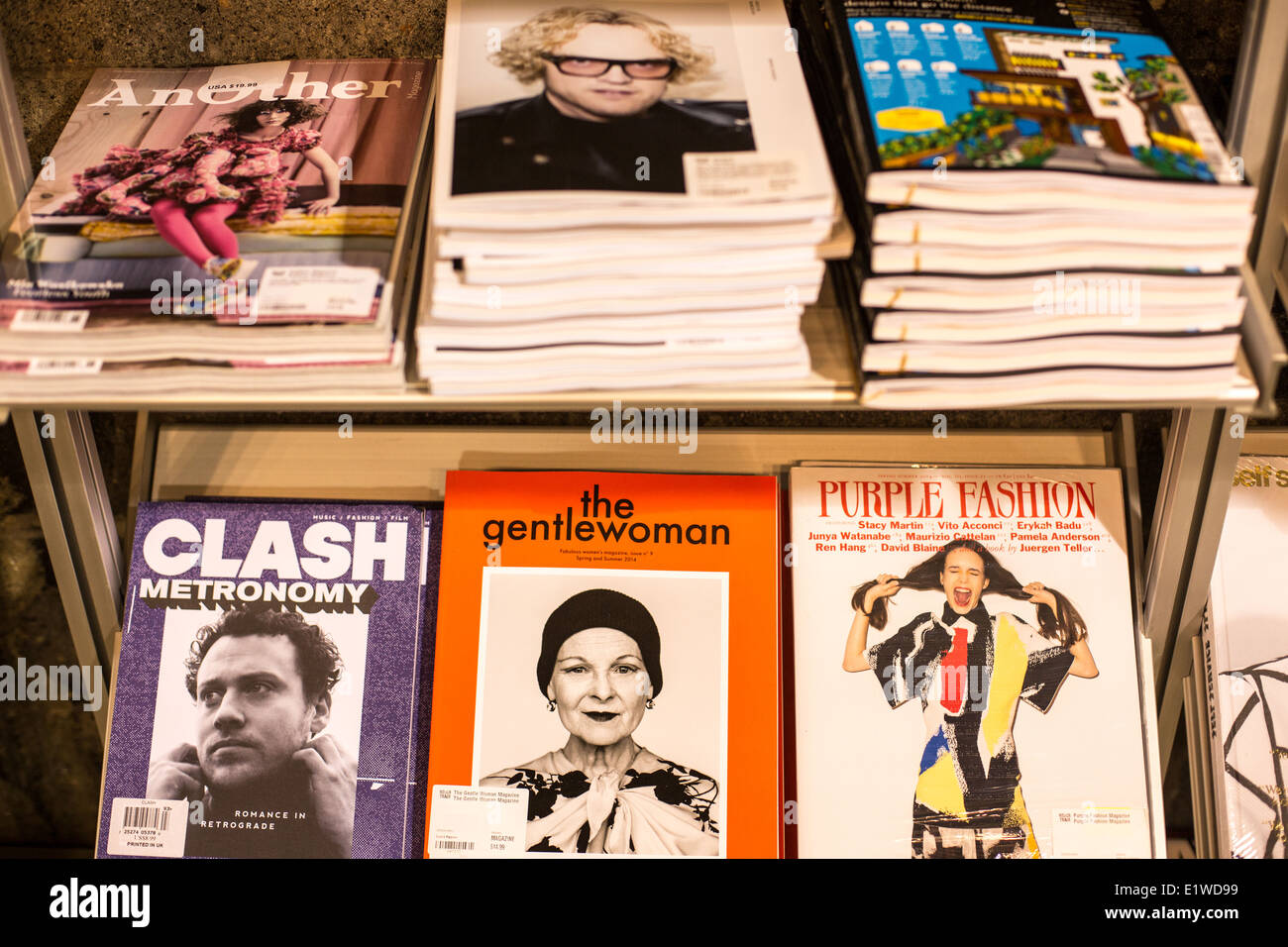 Magazines on sale, Rough Trade, Brooklyn, NYC Stock Photo - Alamy