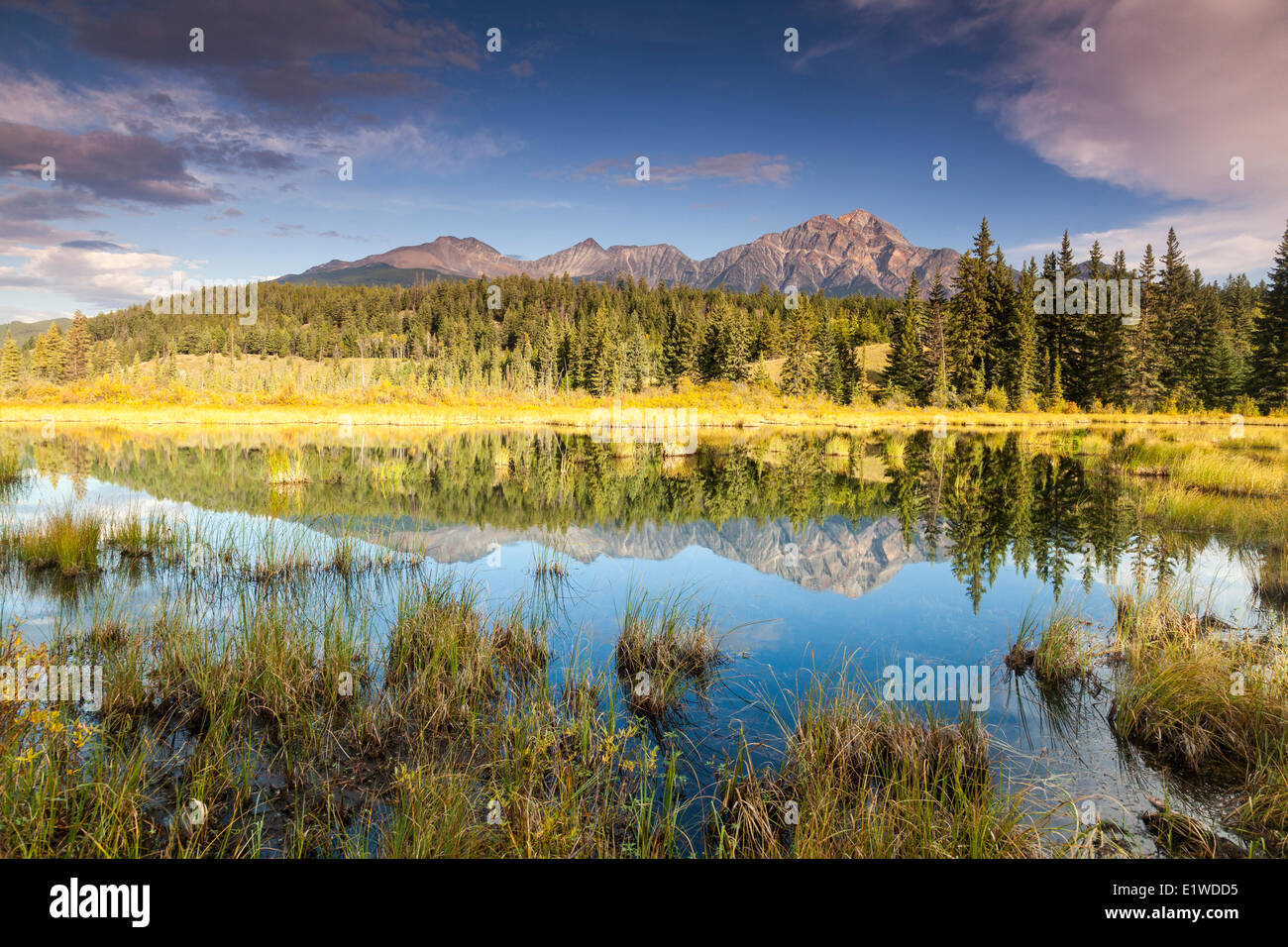 Pyramid mountain jasper national park hi-res stock photography and ...
