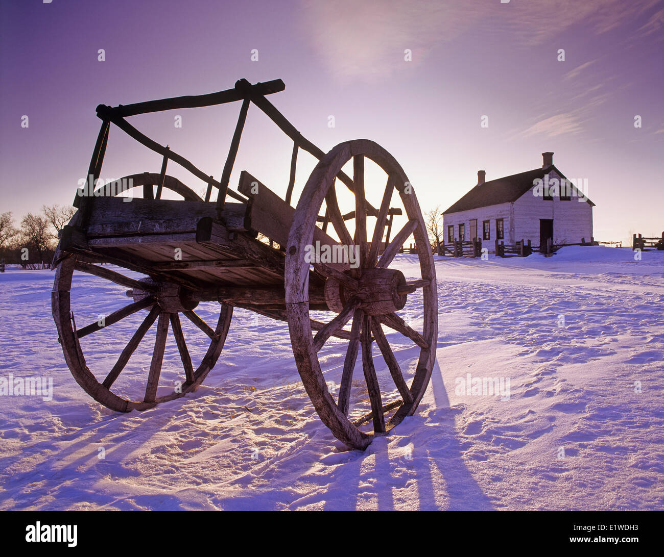 Red River cart, Lower Fort Garry National Historic Site, near Selkirk ...