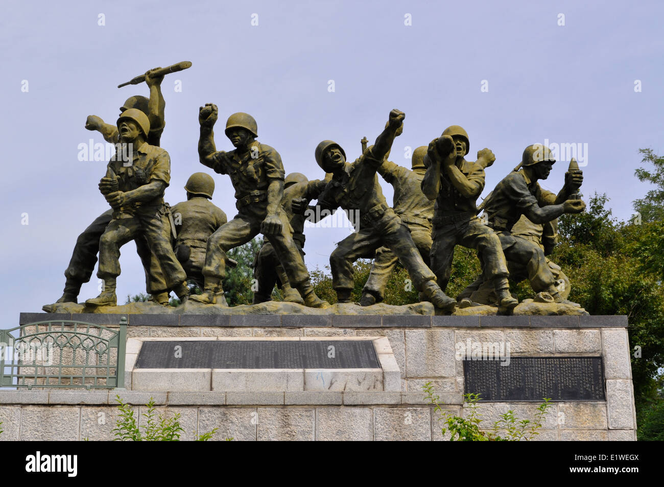 Ten Human Bombs and Memorial Cemetery monuments,Unification Park,Paju ...