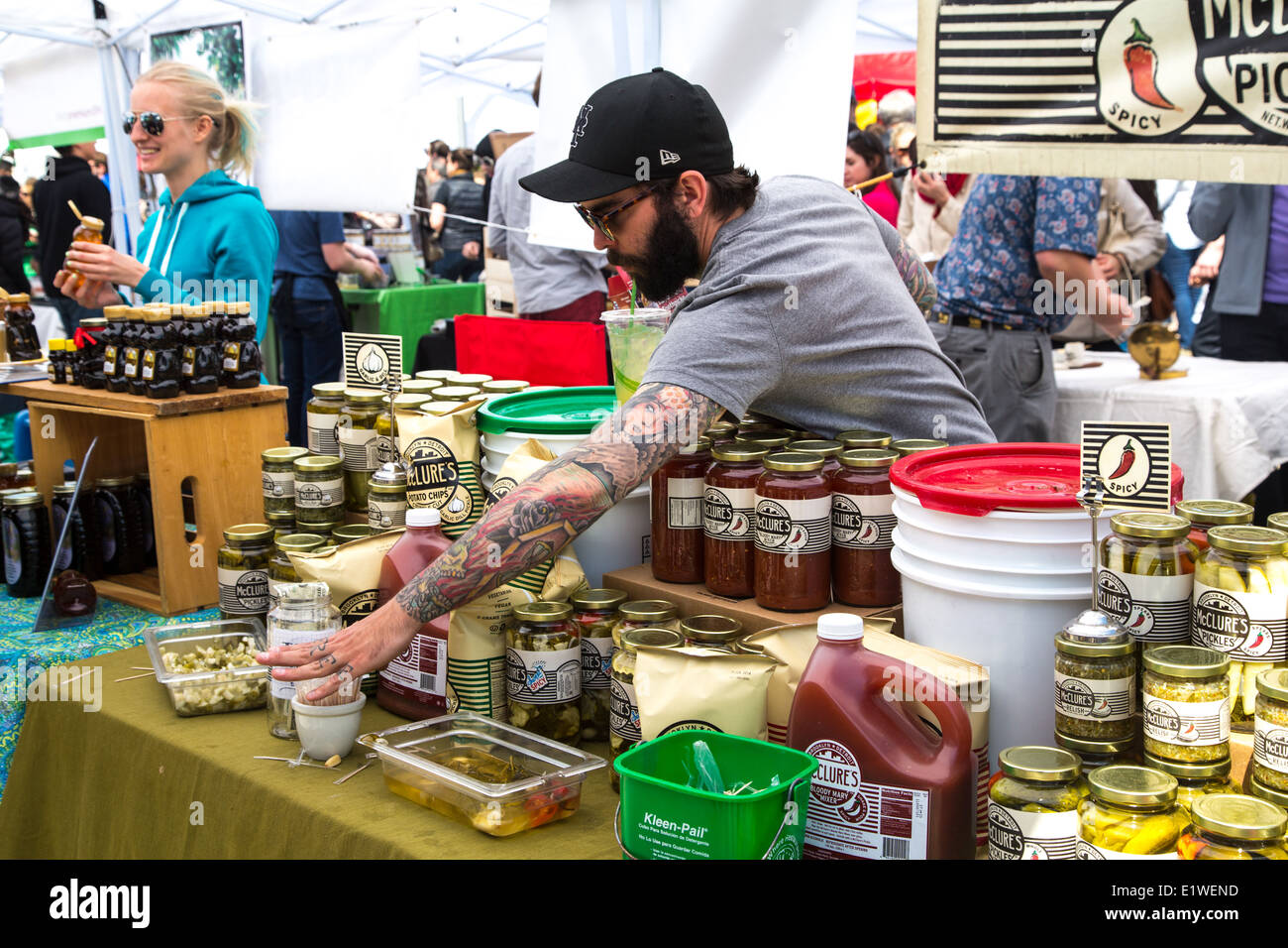 Smorgasburg, A Brooklyn Flea Food Market, Brooklyn, NYC Stock Photo - Alamy