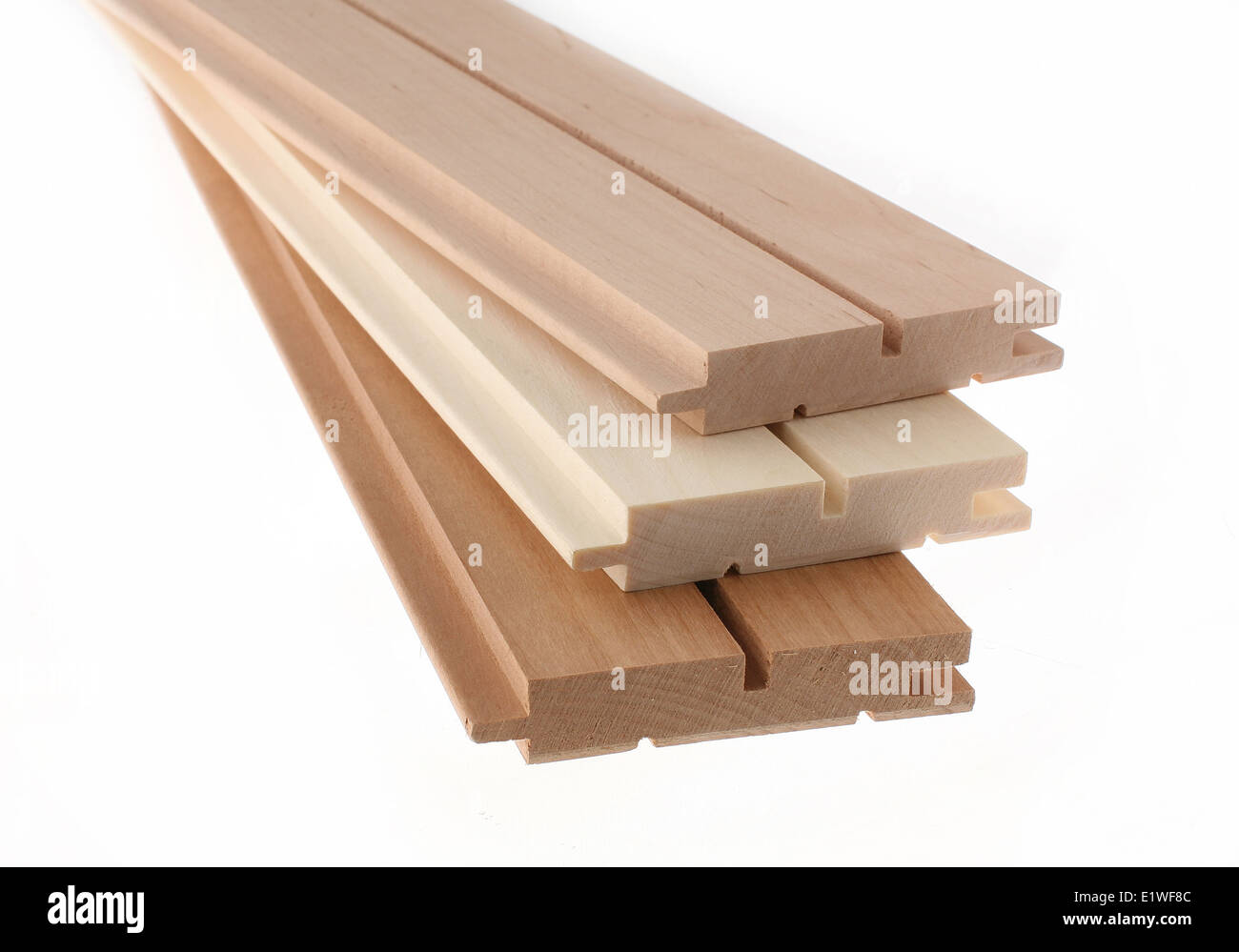 Clean freshly cut wooden plank Stock Photo - Alamy