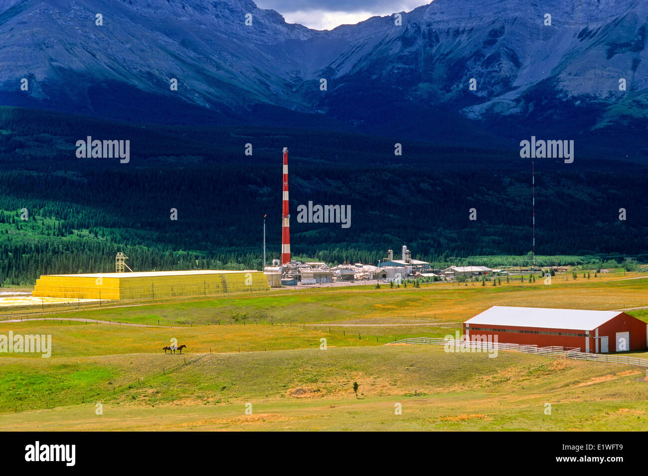 Natural Gas Plant, Crownest Pass, Alberta, Canada Stock Photo - Alamy
