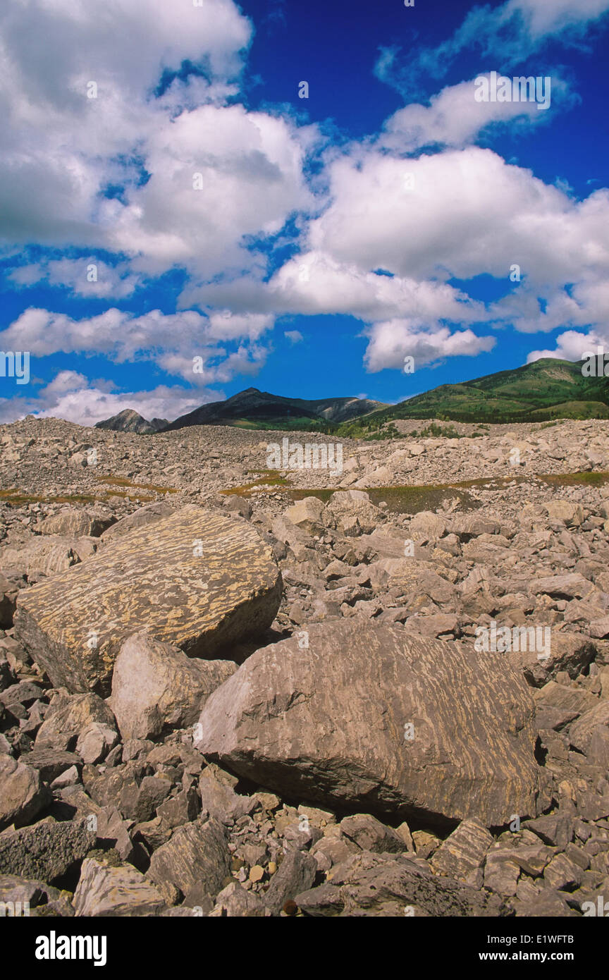 Frank Slide National Historic Site, Crowsnest Pass, Alberta, Canada ...