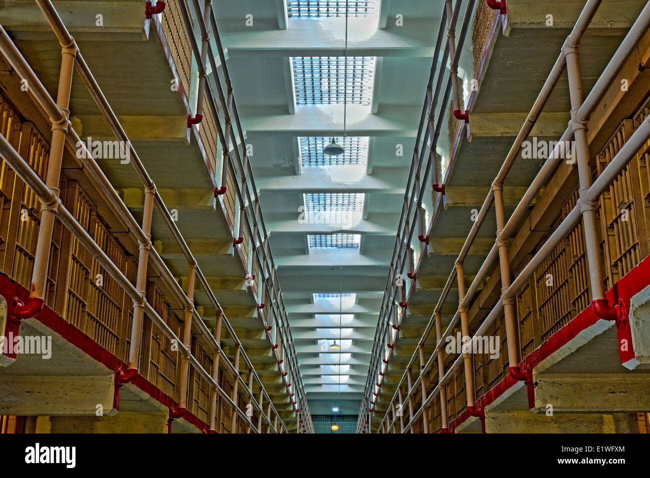 Upper level prisoner cells, Cellhouse, Alcatraz Island, San Francisco ...