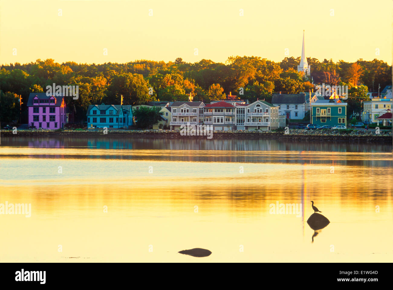 Mahone Bay waterfront, Nova Scotia, Canada Stock Photo - Alamy