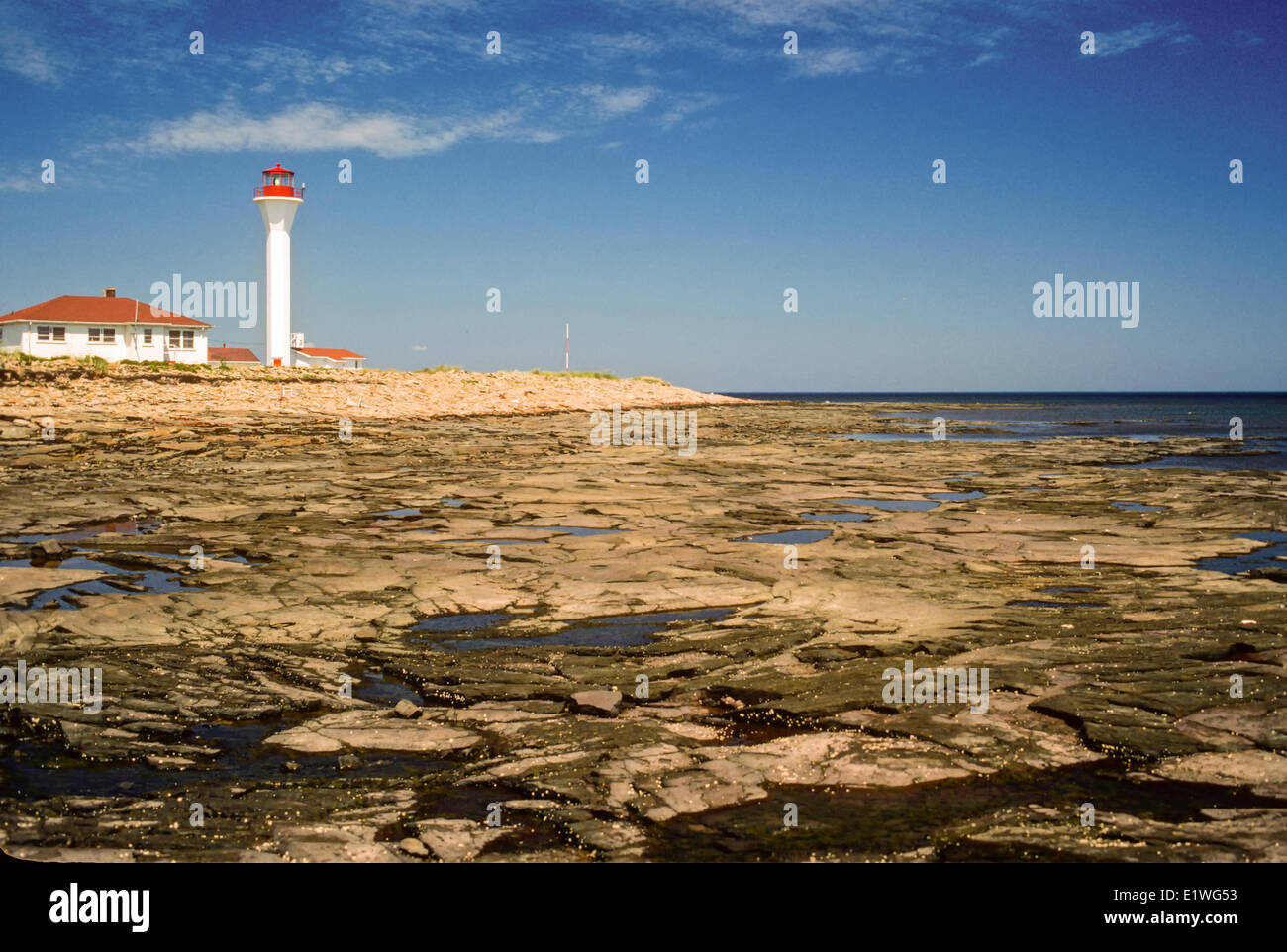 East point lighthouse, new brunswick hi-res stock photography and ...