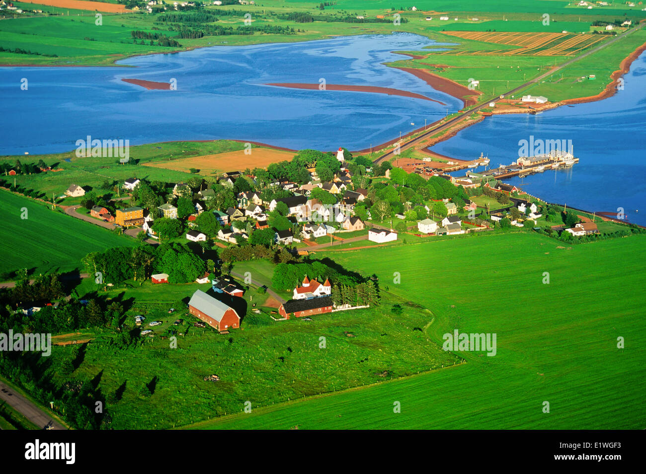 Aerial of Victoria, Prince Edward Island, Canada Stock Photo - Alamy