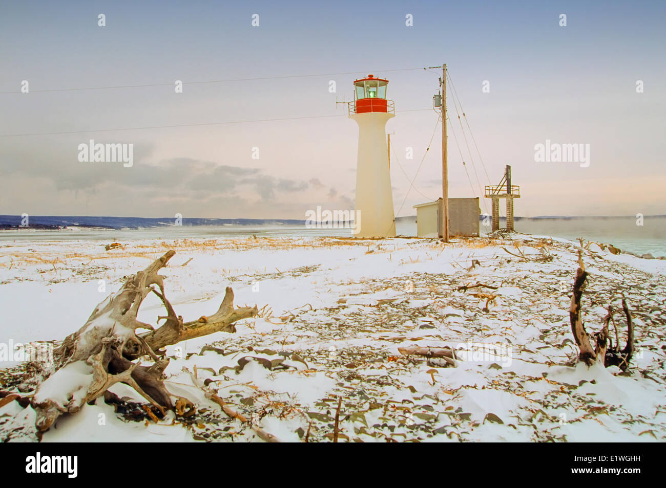 Sandy Point Lighthouse, Nova Scotia, Canada Stock Photo - Alamy