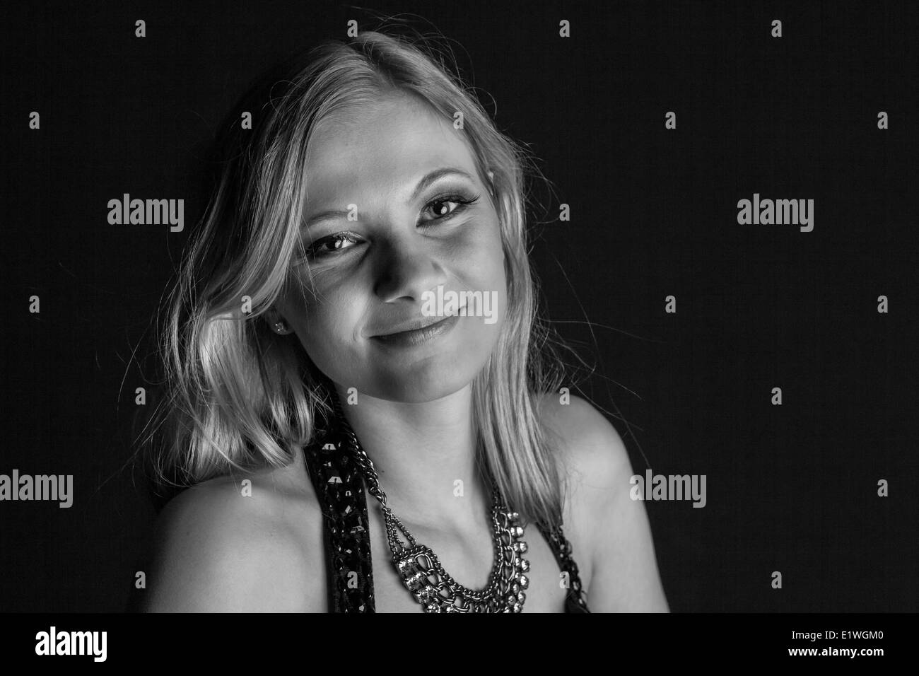 Smile model Black and White Stock Photos & Images - Alamy