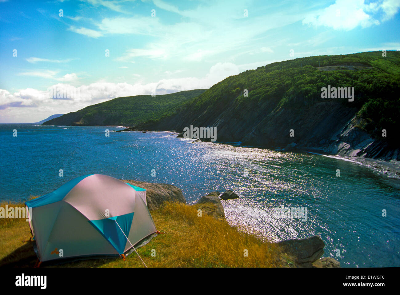 Camping, Meat Cove, Cape Breton, Nova Scotia, Canada Stock Photo - Alamy