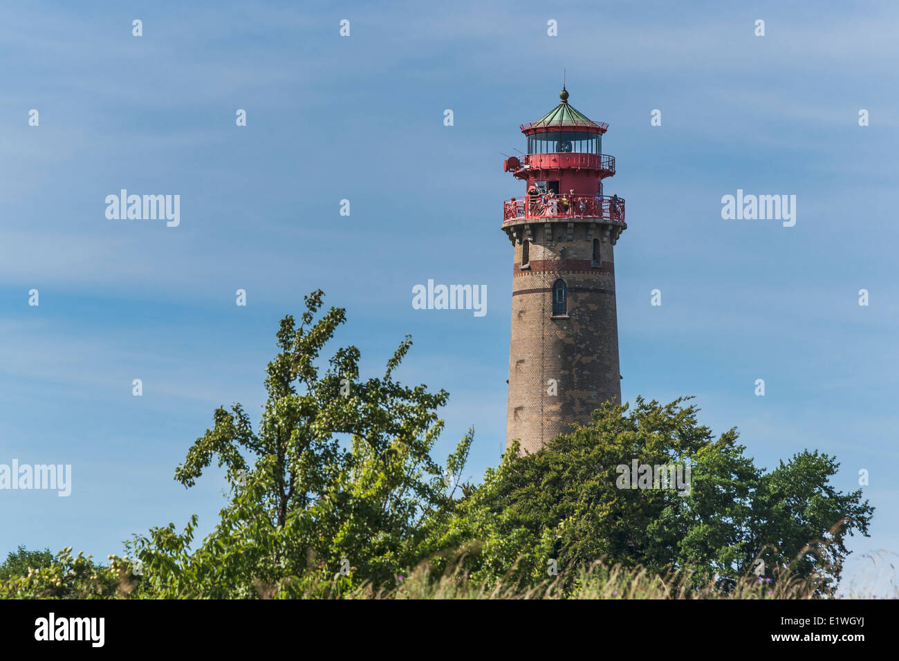 The Lighthouse is 35 meters high, Cape Arkona, Wittow, Ruegen Island ...