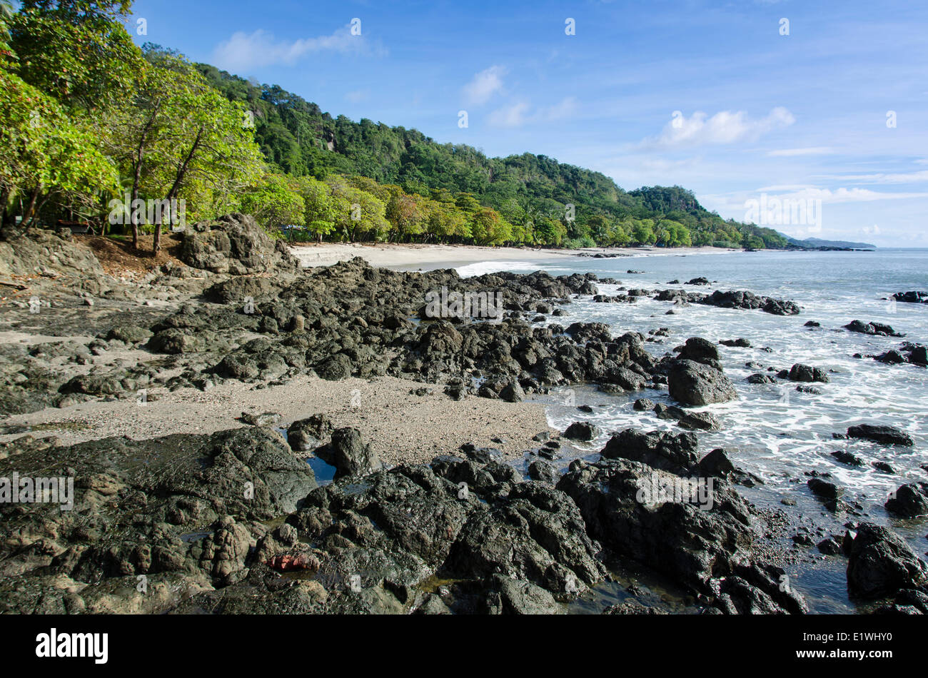 Montezuma Beach, in Puntarenas Province, Costa Rica Stock Photo - Alamy