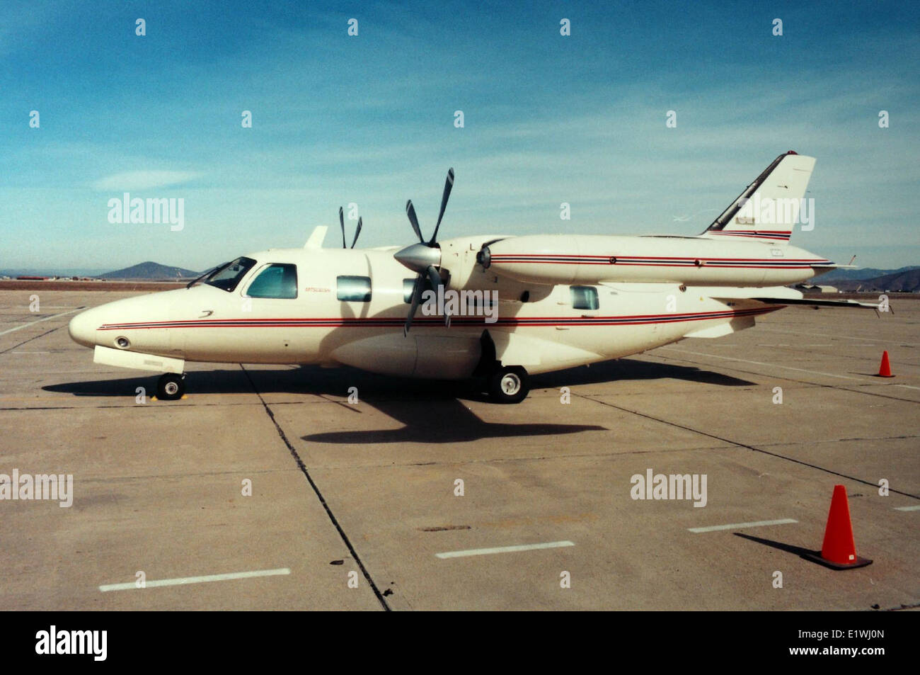 This image shows a Mitsubishi MU-2 series aircraft, including the MU-2B ...