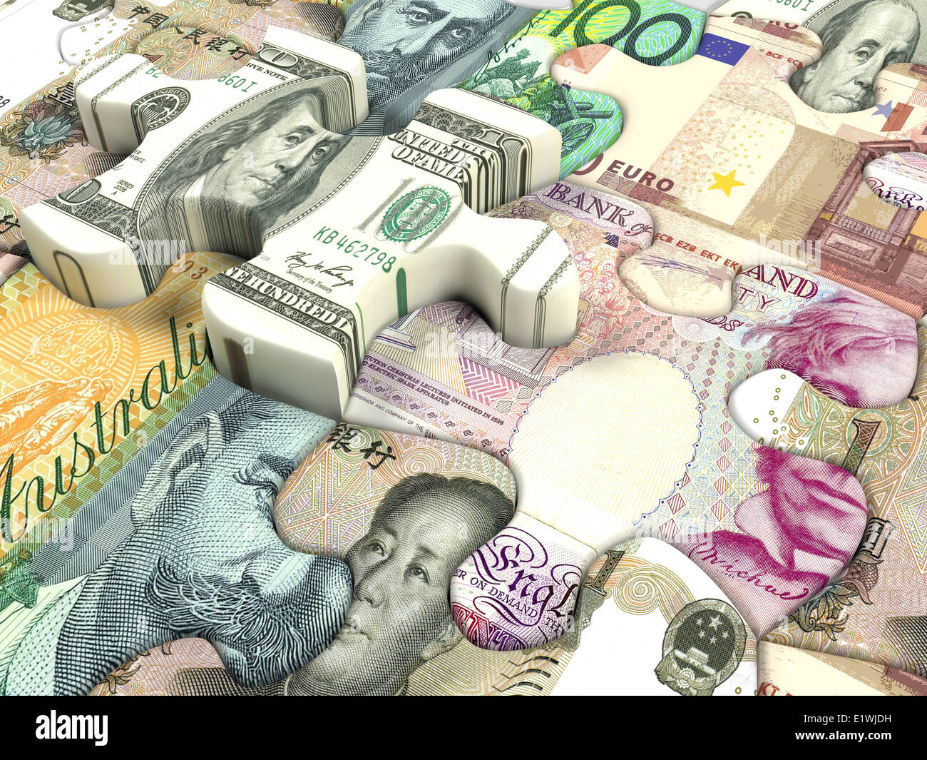 Concept background for exchange rate of world currency Stock Photo - Alamy