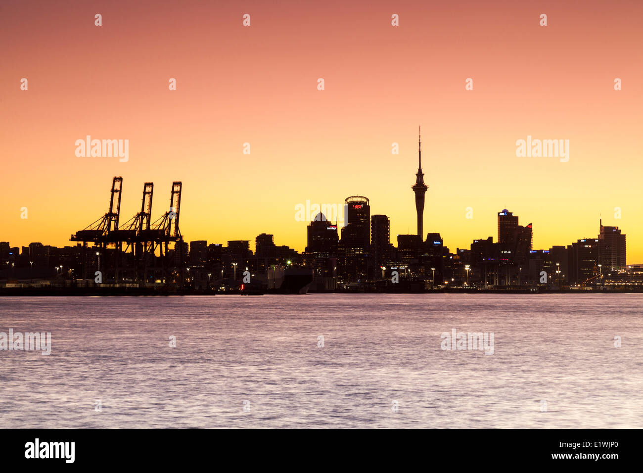 Auckland sky tower sunset hi-res stock photography and images - Alamy