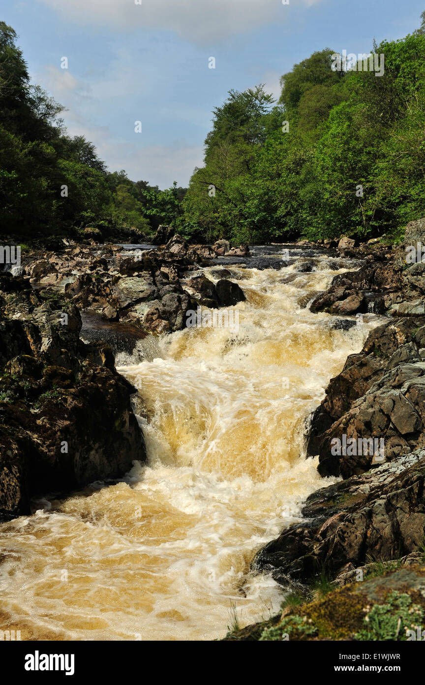 Rocks of Solitude, River North Esk, near Edzell, Angus, Scotland Stock ...