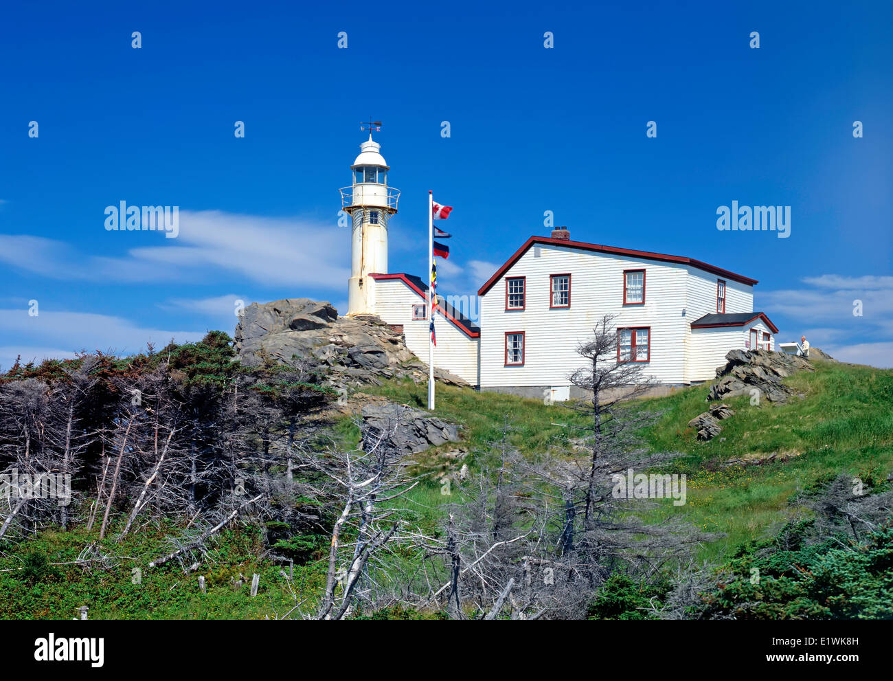 Lighthouse at cape forchu near yarmouth canada hi-res stock photography ...