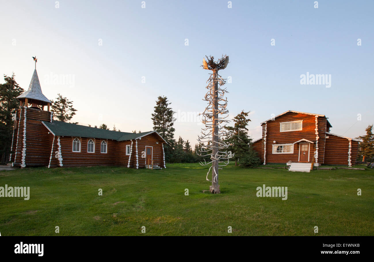 Buildings at Colville Lake Lodge, Northwest Territories, Canada Stock ...