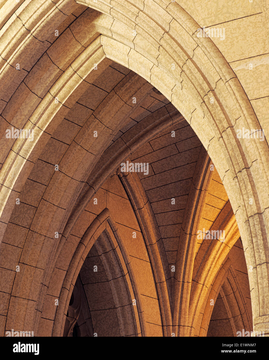 ALCOVE DETAIL, HALL OF HONOUR, CENTRE BLOCK, PARLIAMENT OF CANADA ...
