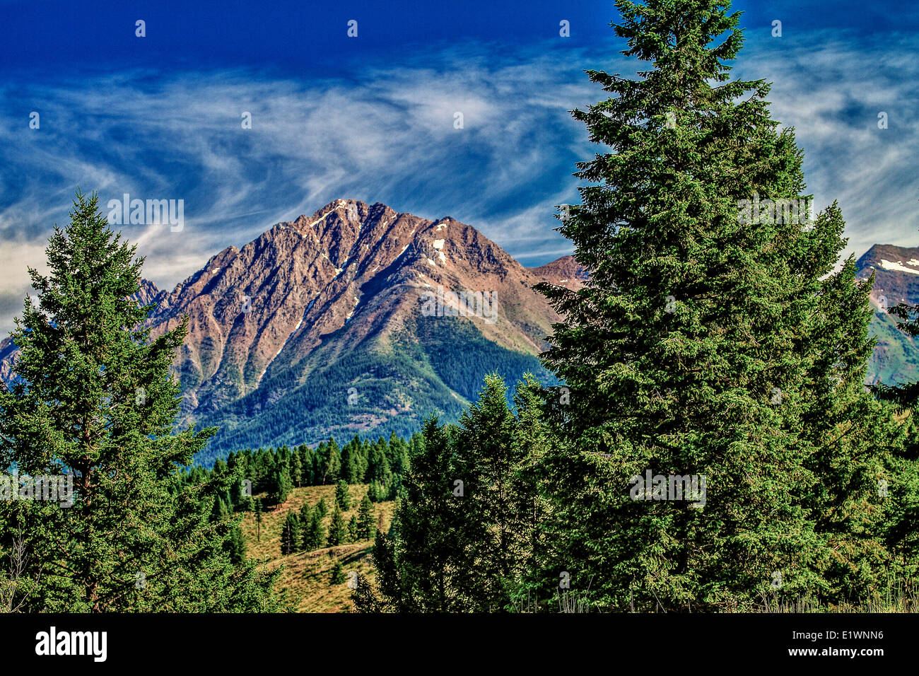 East kootney mountains fisher peak looking east to fisher peak hi-res ...