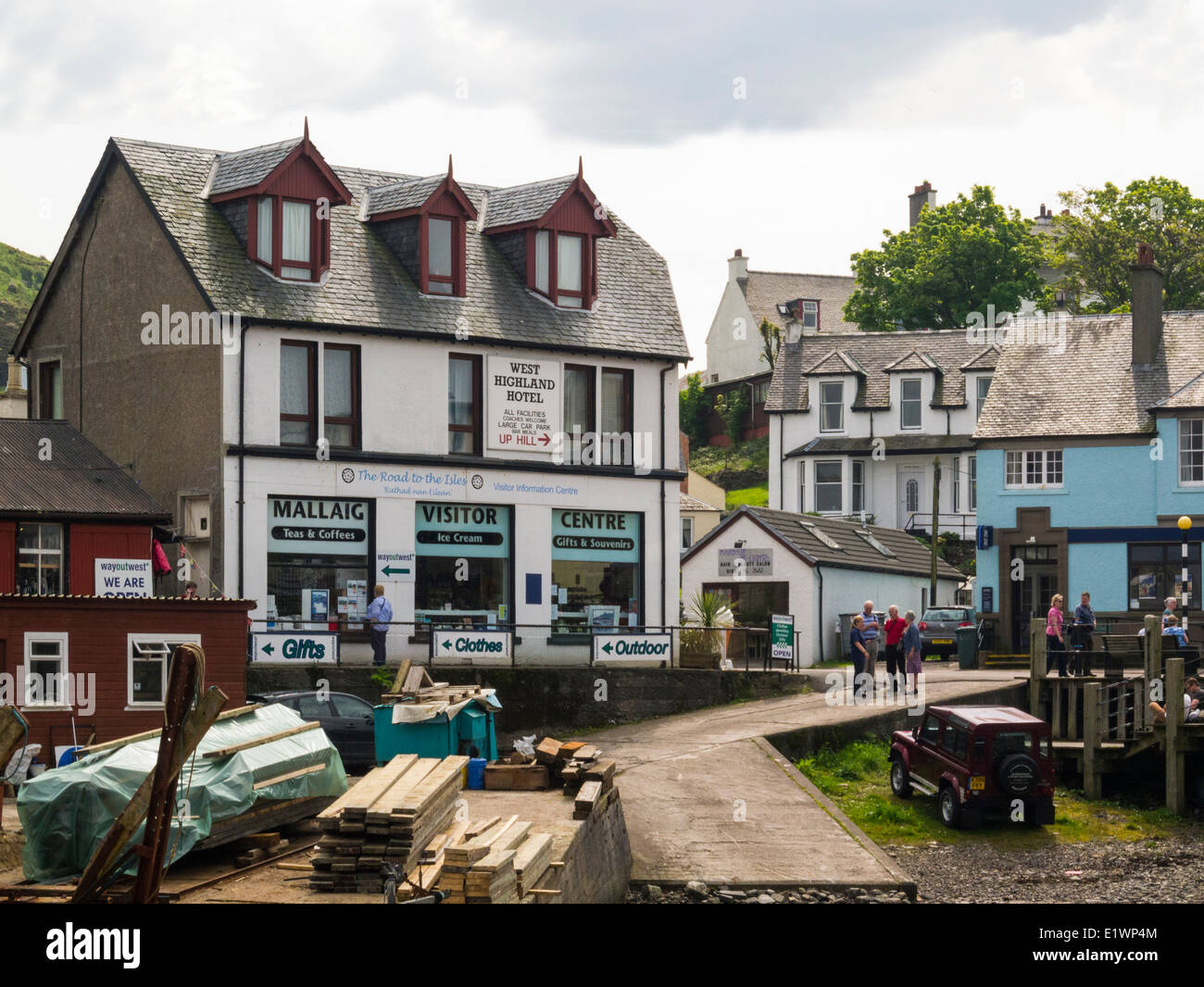 Mallaig Visitor Centre by the harbour on West Coast of Scotland ...