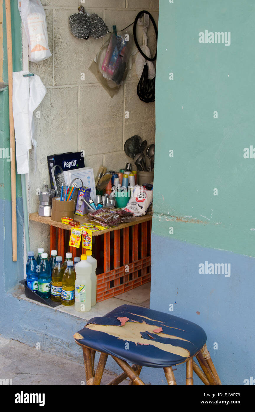 Small shop in building front, Havana, Cuba Stock Photo - Alamy